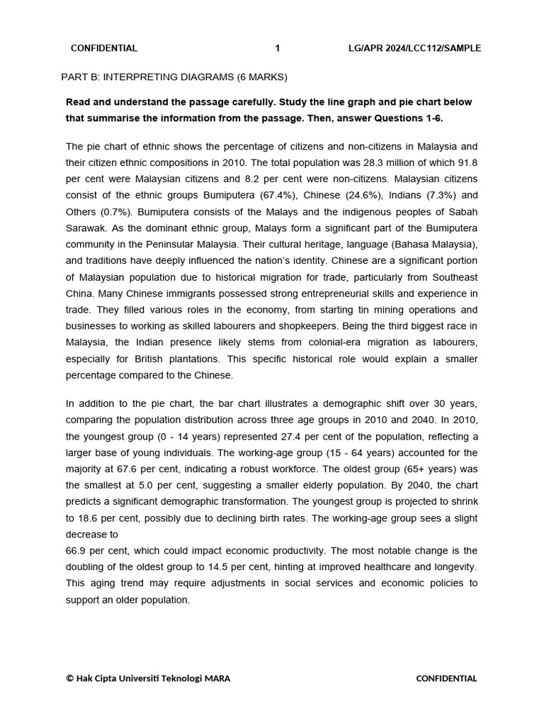 Reading Test Part B Pdf Malaysia Southeast Asia