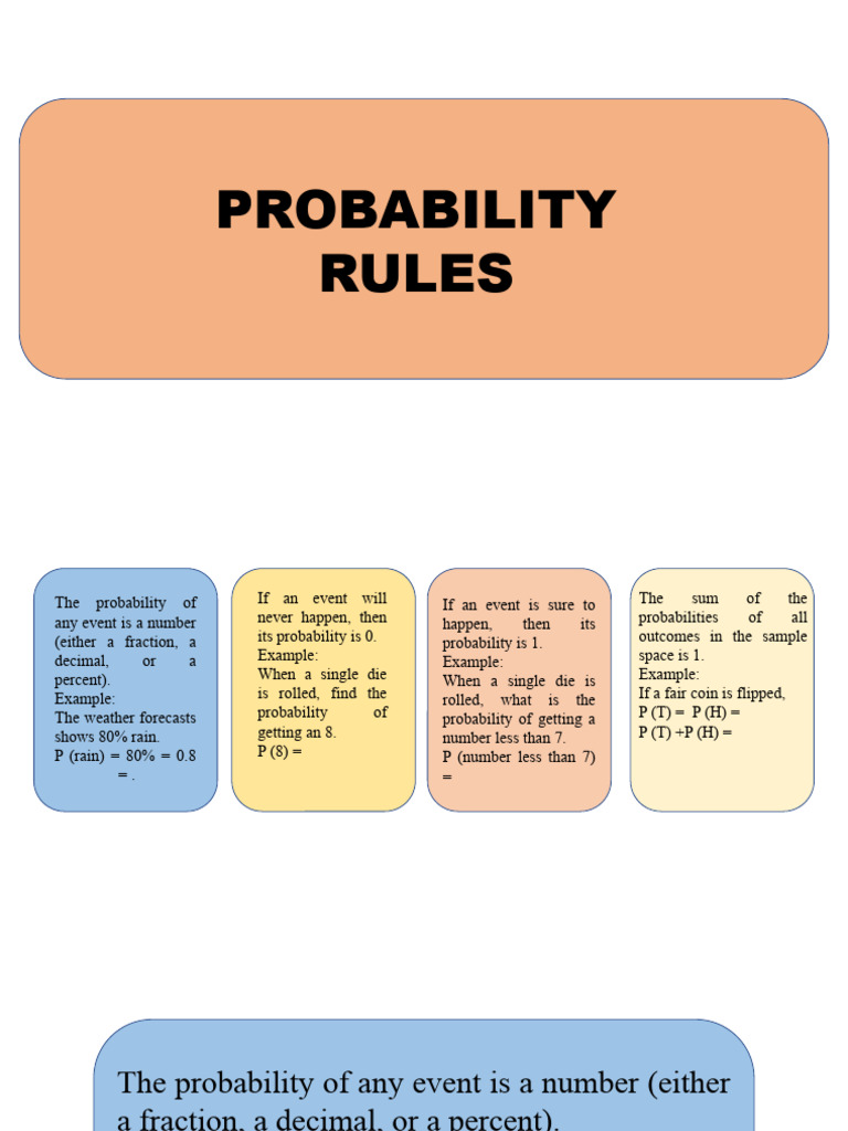 probability rules | PDF