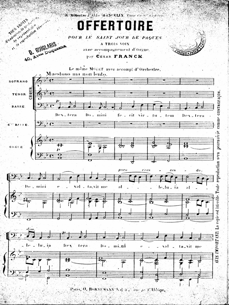 Ob - 5e5236 - Dextera Domini Franck 001 | PDF
