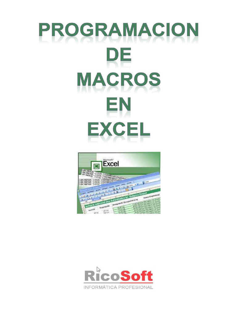 Programacion de Macros en Excel | PDF Programacion de Macros en Excel | PDF