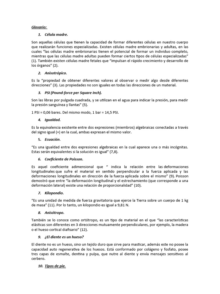 Debr Glosario | PDF | Rodilla | Hueso