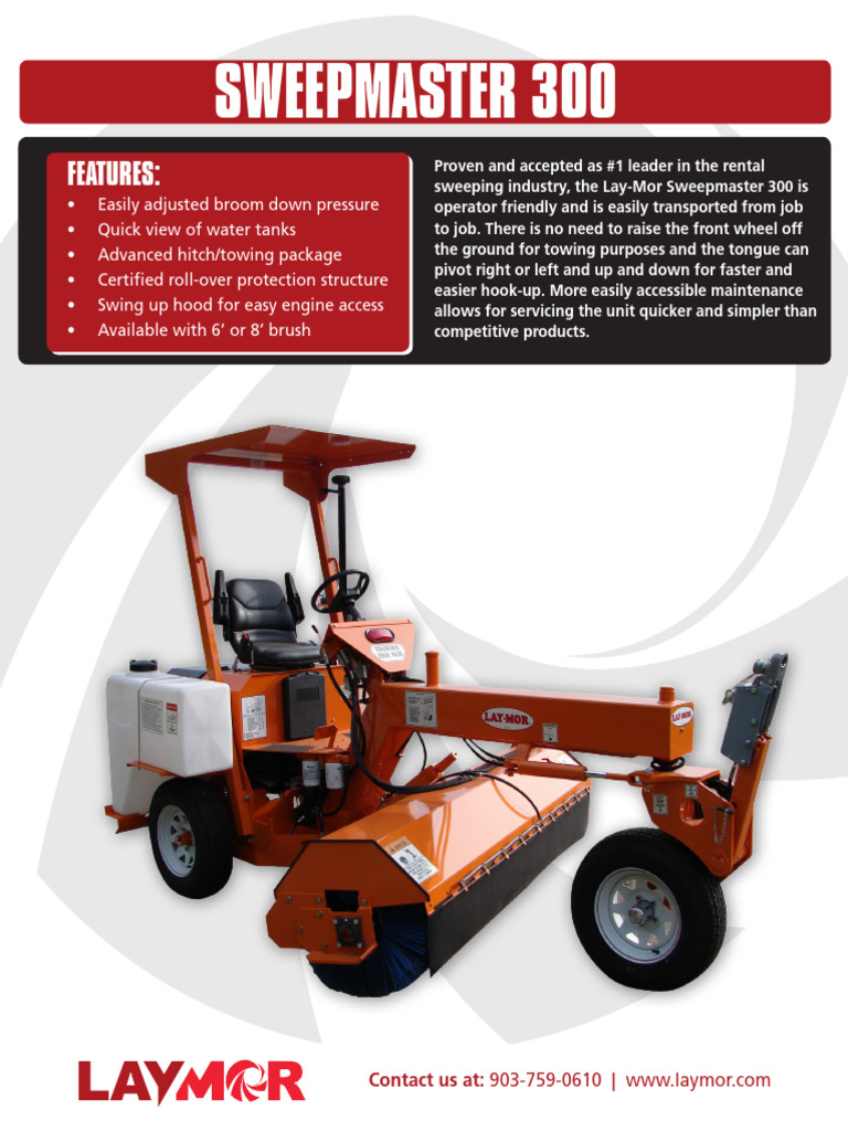 Lay Mor 8HC Spec Sheet | PDF | Brake | Car