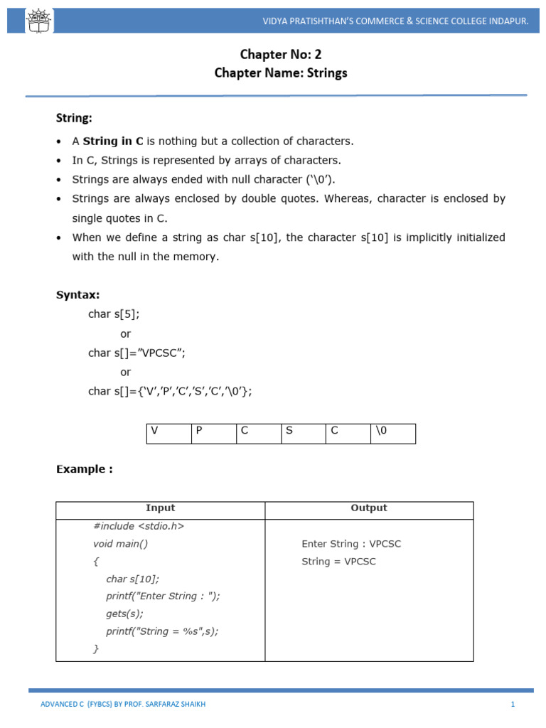 2_ String | PDF | String (Computer Science) | Computer Engineering