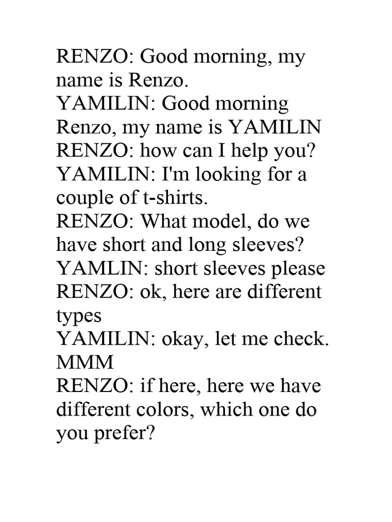 Week 13 - Speaking Task Assignment - Let's Go Shopping! | PDF