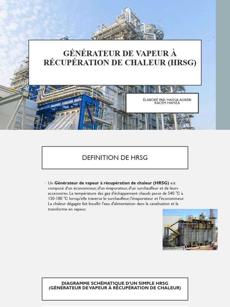 Générateur de vapeur HRSG : fonctionnement et types | PDF | Tuyau ...