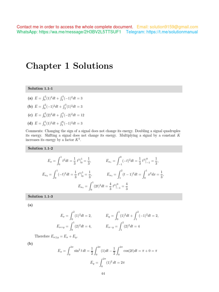 Solution Manual Signal Processing and Li | PDF | Discrete Time And Continuous Time | Phase (Waves)