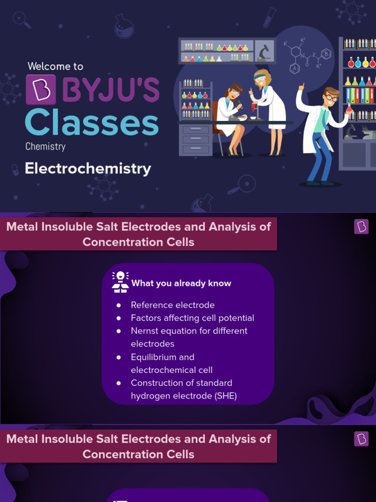 Metal Insoluble Salt Electrodes Overview | PDF | Electrochemistry ...
