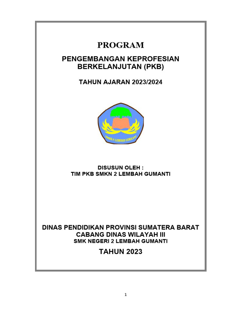 Program PKB 2023 | PDF