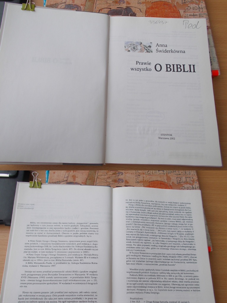 Świderkówna a. - Prawie Wszystko o Biblii | PDF