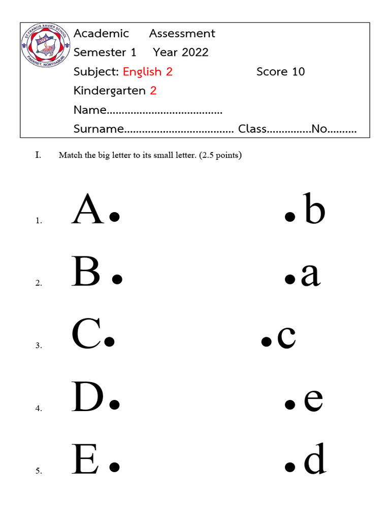 K2 English Paper 1 | PDF