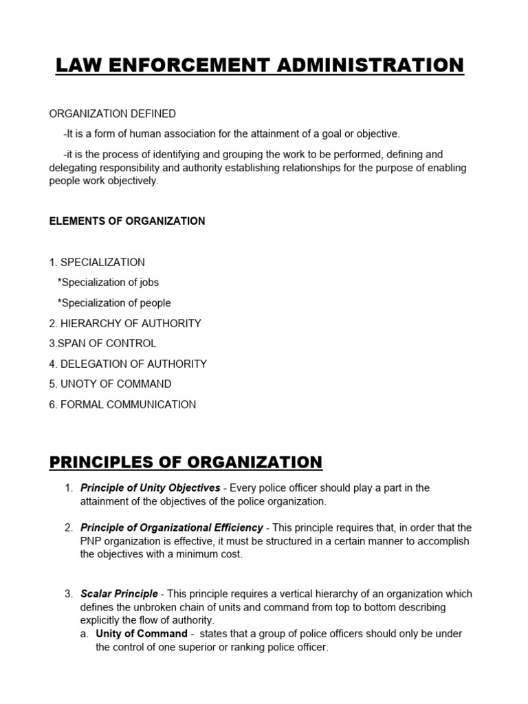 Law Enforcement Administration | PDF | Business | Psychology