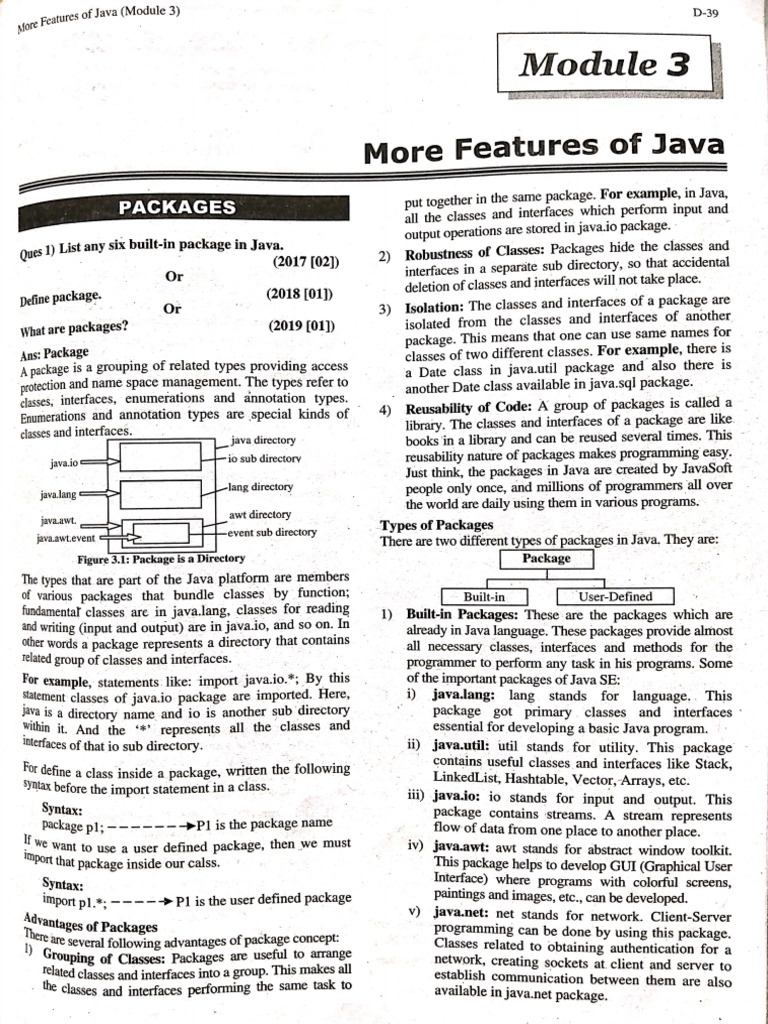 Java Mod3 Qbank | PDF