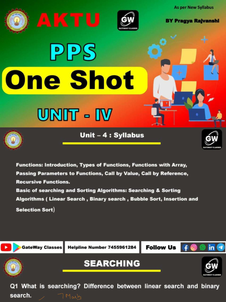 PPS Unit-4 One Shot Notes | PDF