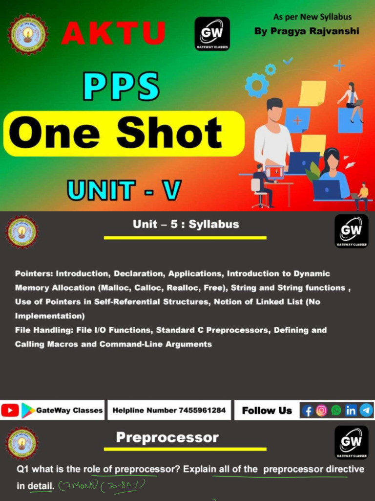PPS Unit-5 One Shot Notes | PDF
