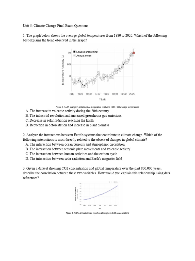 AP Environmental Science Unit 5 Climate Change | PDF | Atmosphere Of ...