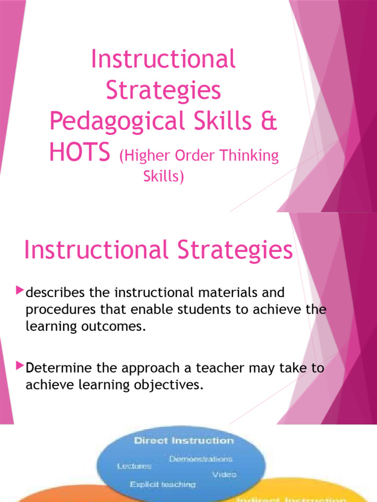 Effective Instructional Strategies Guide | PDF | Learning | Teachers