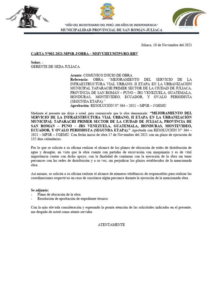 CARTA #003 Seda - T | PDF