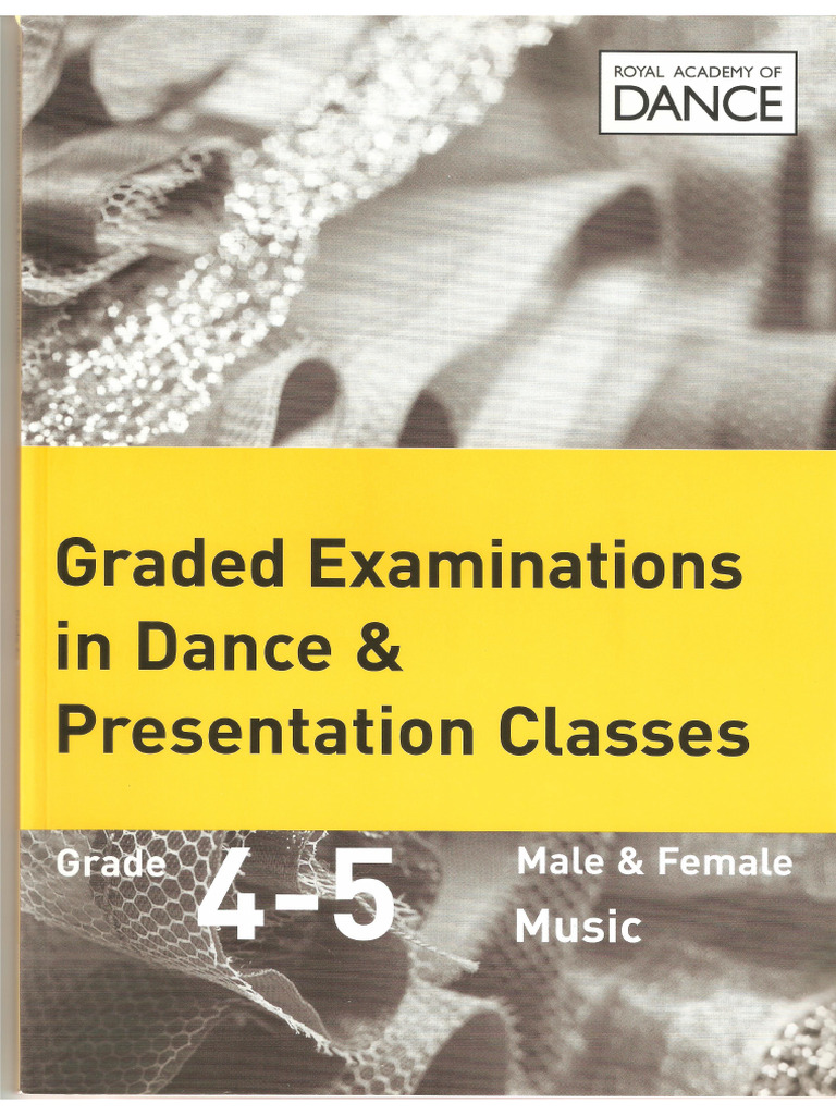 Graded Examination in Dance Presentation Classes (Grade 4 - 5) (Z ...