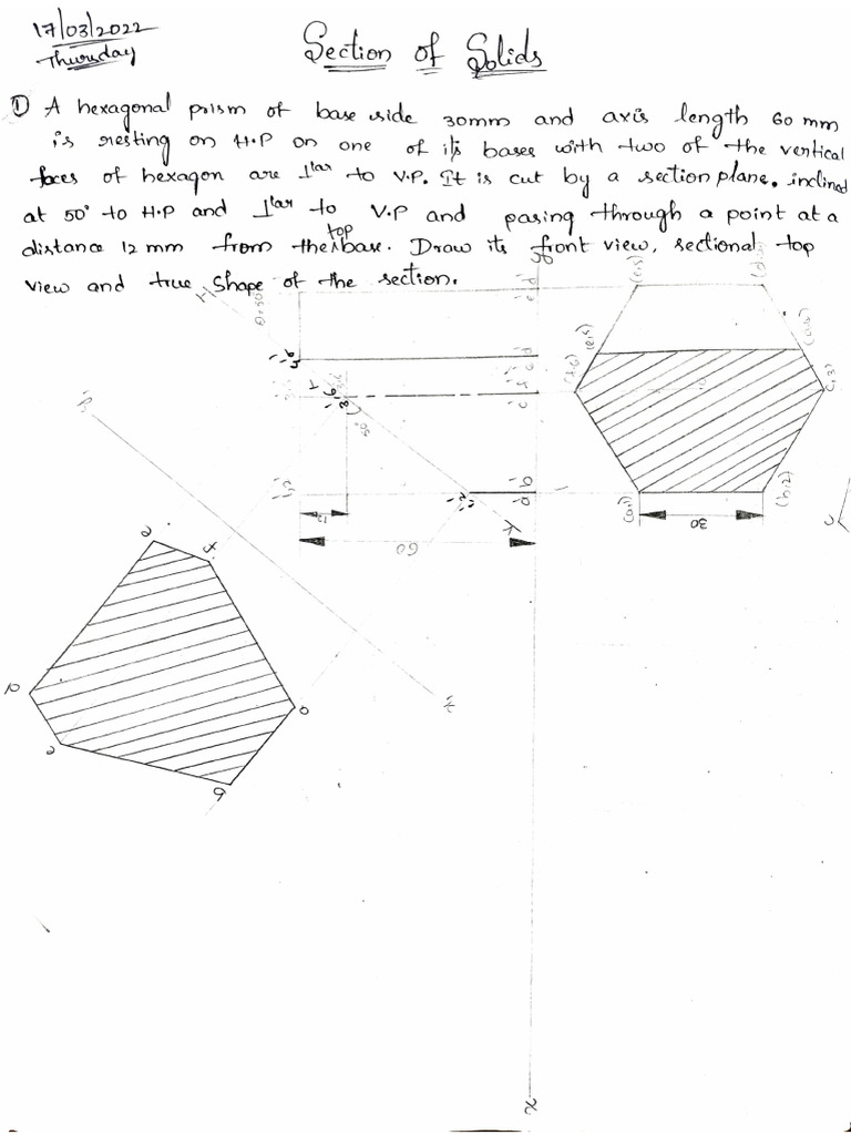 Section of Solids | PDF