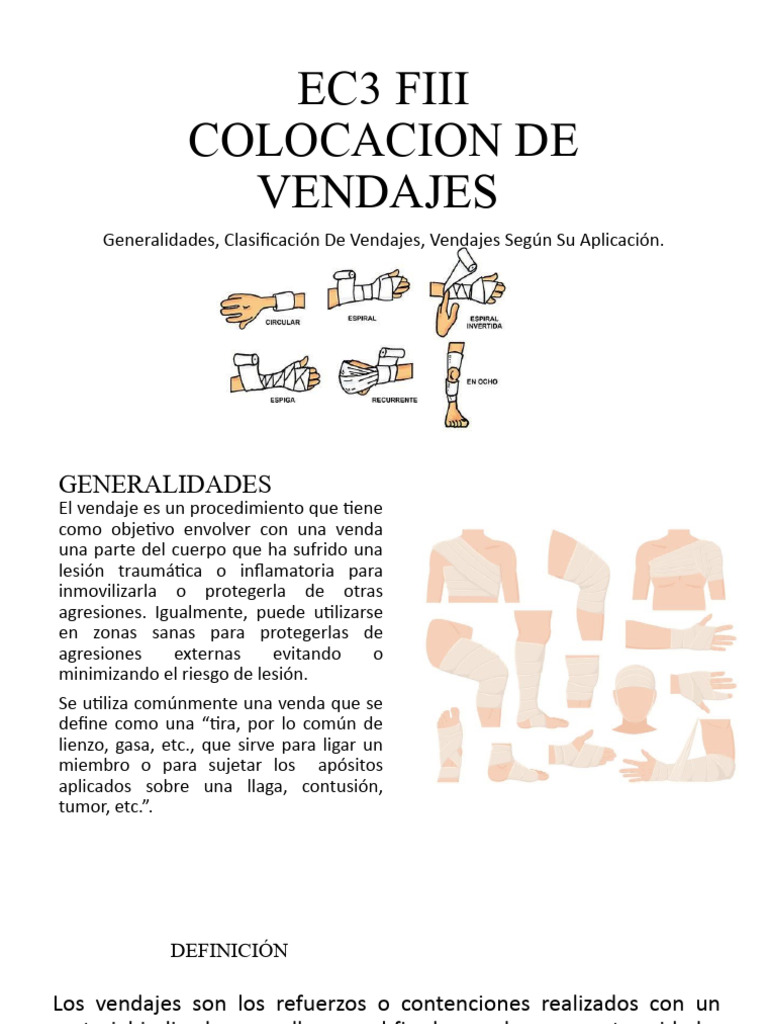 EC3 FIII Colocacion de Vendajes | PDF | Rodilla | Sistema ...