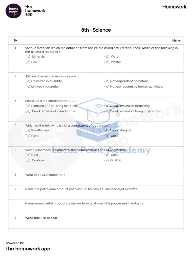 Coal and Petroleum - Class 8th | PDF | Coal | Fuels