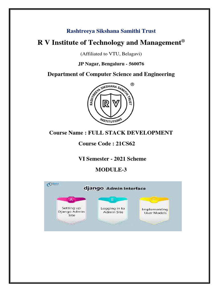 Module3 FS | PDF | Superuser | Login