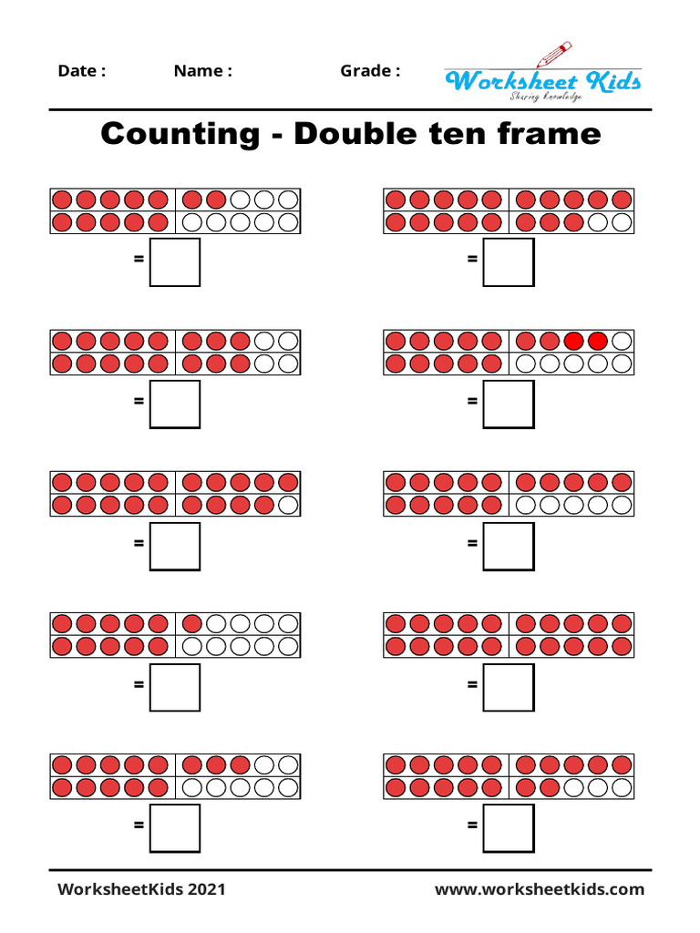 Counting Addition Subtraction Ten Frames - 2 | PDF | Career & Growth