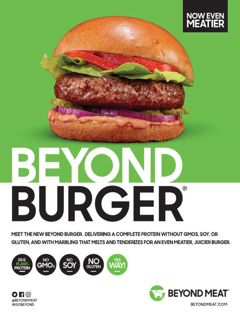 Beyond Meat - Beyond Burger - Product Sheet | PDF