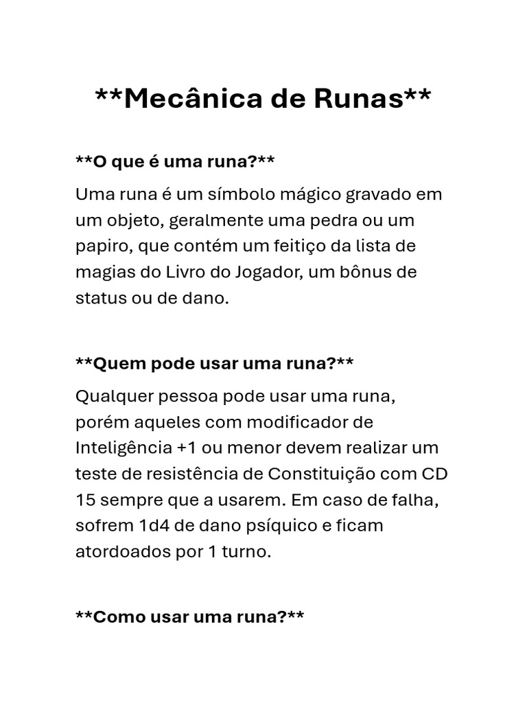 Runas Magicas | PDF