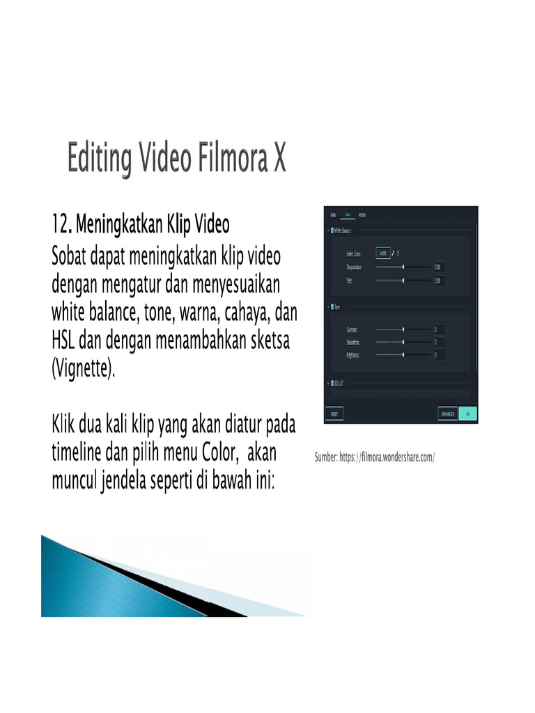 Editing Video Dengan Filmora | PDF
