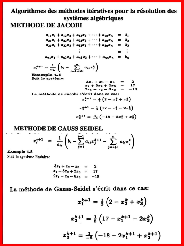 Jacobi+gauss Seidel | PDF