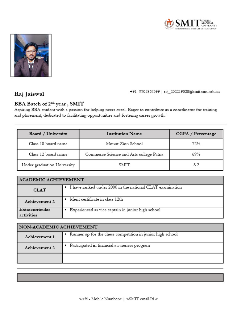 Raj CV | PDF