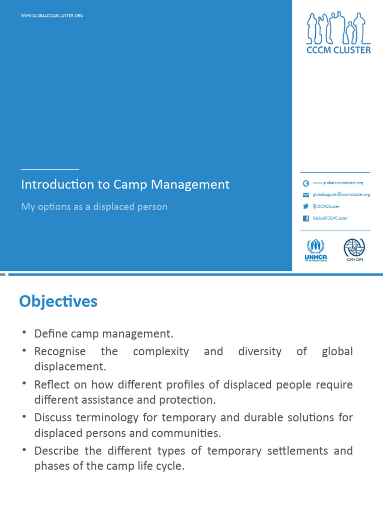 Introduction to Camp Management Strategies | PDF | Refugee | Human ...