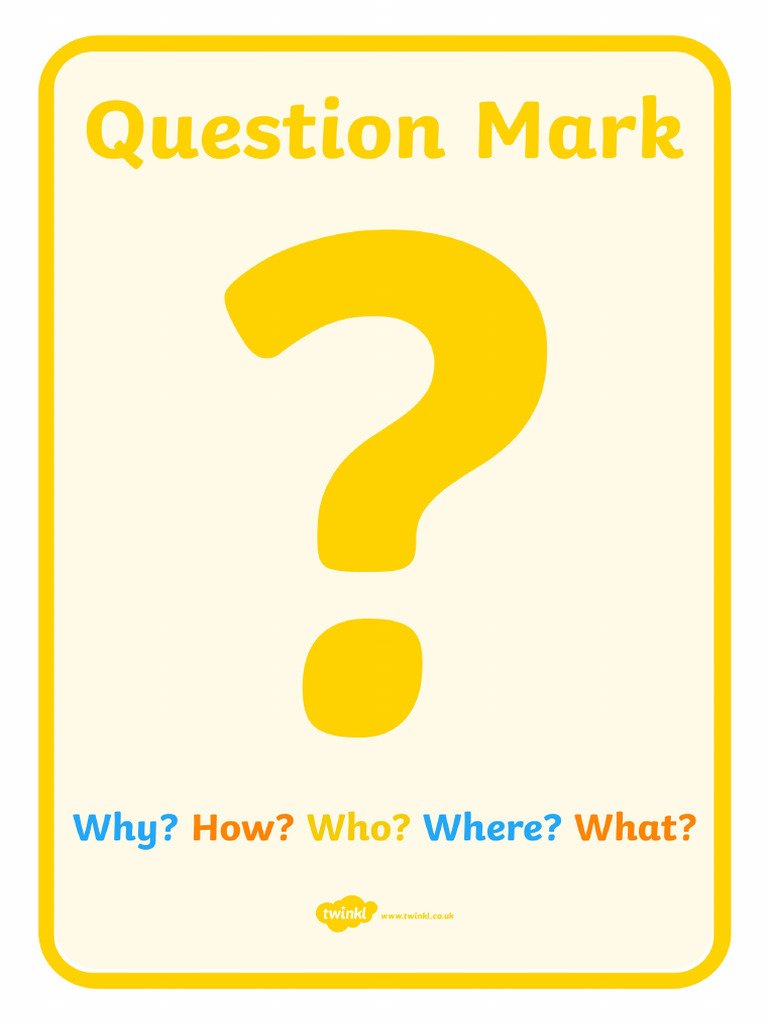 T M 2934 Simple Question Mark Display Poster | PDF