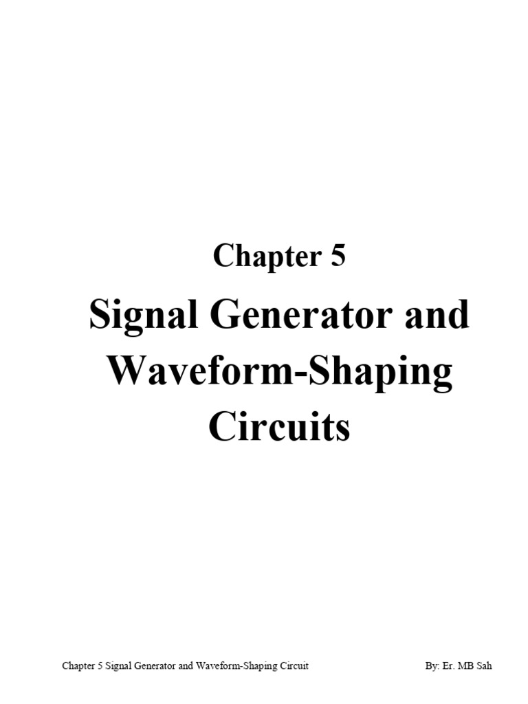 Circuit Schematic for Signal Generator | PDF | Electronic Oscillator ...