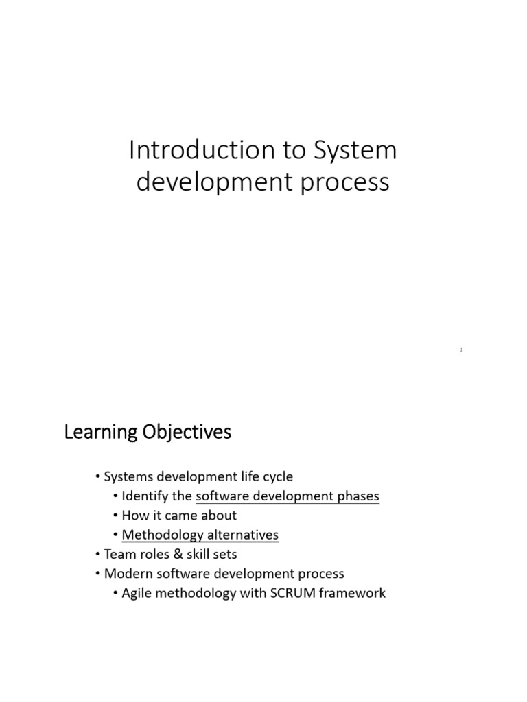 Unit01 Sdp Pdf Software Development Process Agile Software
