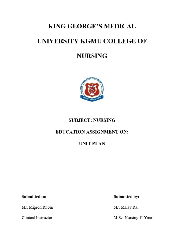 Assgnmnt 4 - Unit Plan | PDF | Learning | Experience