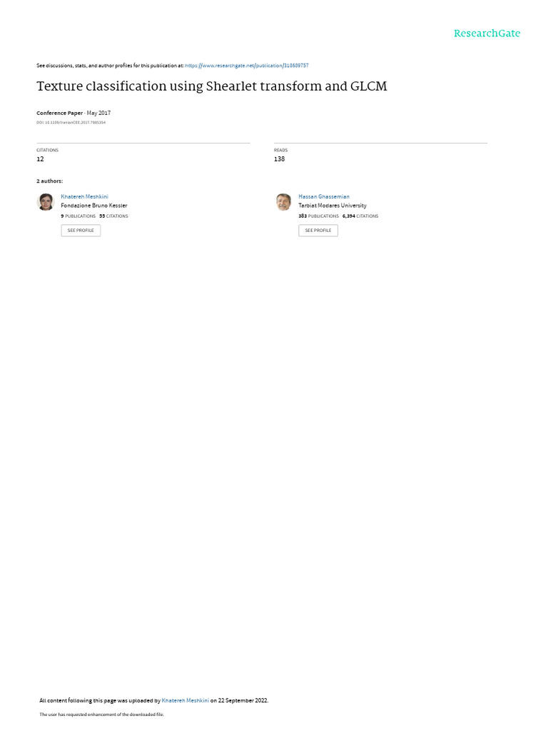 Texture Classification | PDF | Principal Component Analysis ...