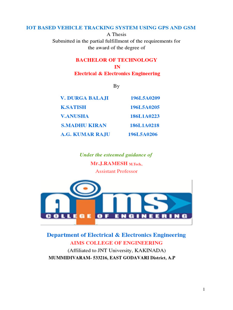 Batch 5 Project BALAJI | PDF | Embedded System | Microcontroller