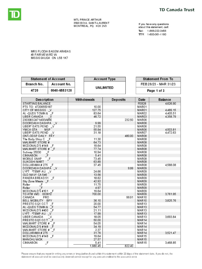 PDF Document3 | PDF | Overdraft | Interest