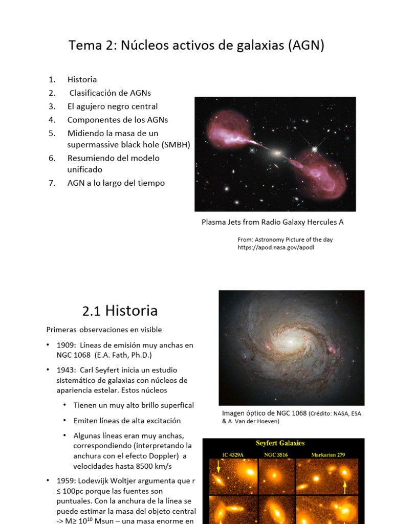 Tema3 Agn | PDF | Galaxia | Quásar