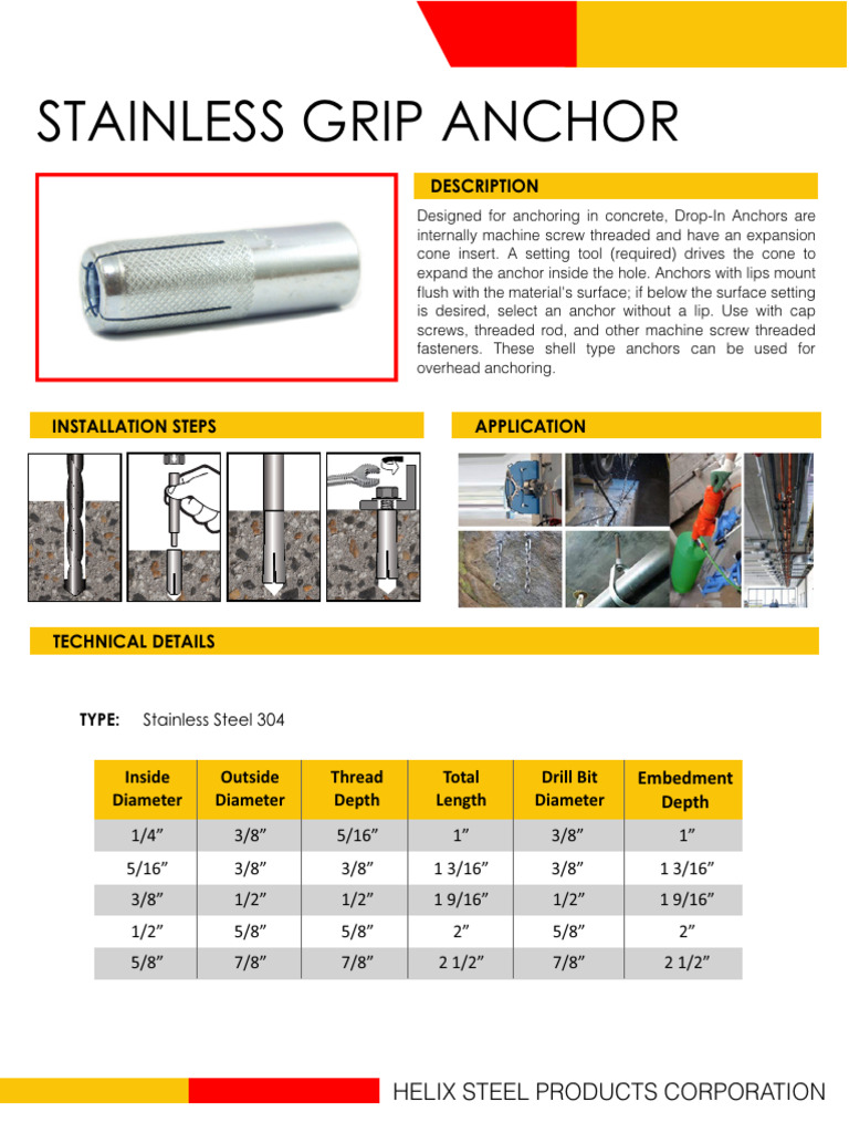 Helix Steel Product Catalog 46 | PDF