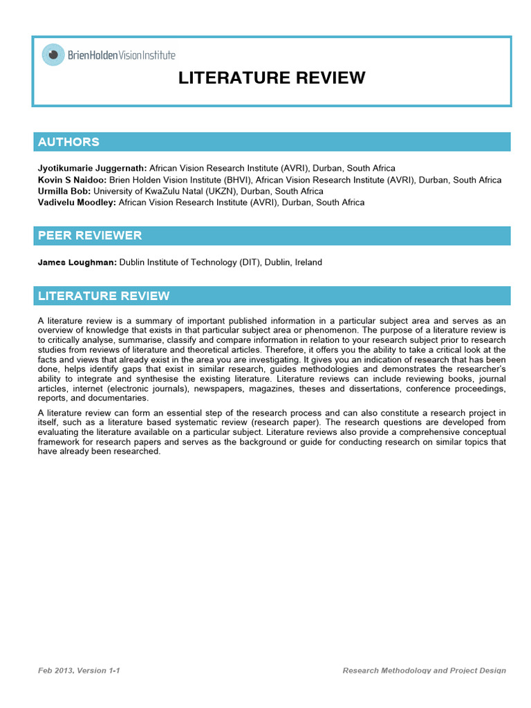 02 Literature Review | PDF | Literature Review | Methodology