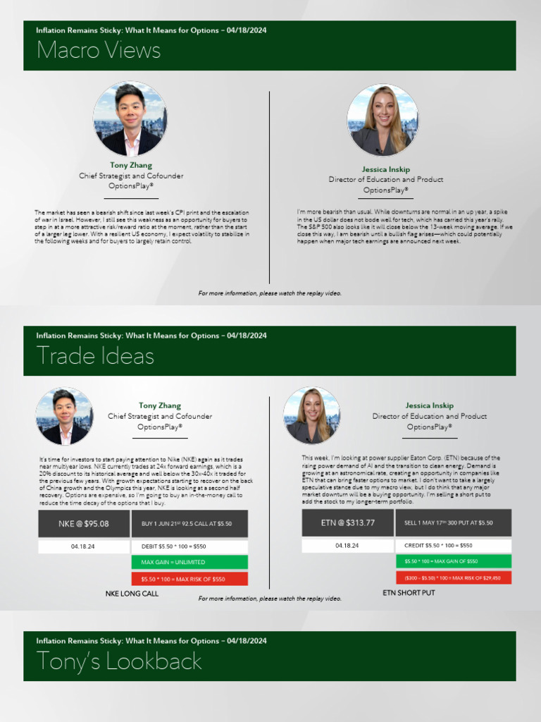 ITM ShowNotes Template - 4.18 v4 Final | PDF | Option (Finance) | Stocks