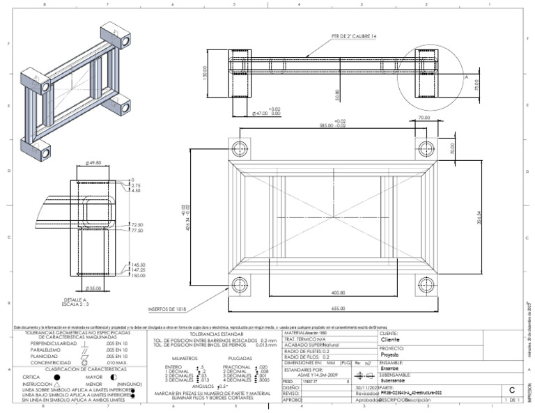 PR3B C23943 A - 42 Estructura 002 | PDF