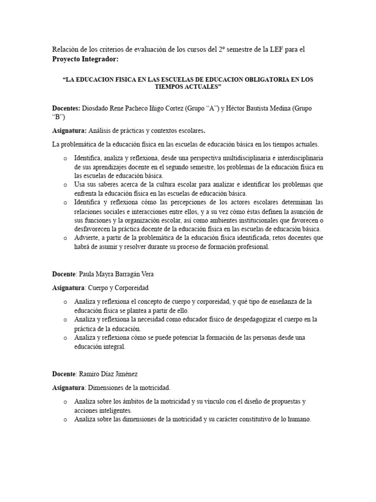 Propuesta de Proyecto Integrador | Descargar gratis PDF | Educación ...