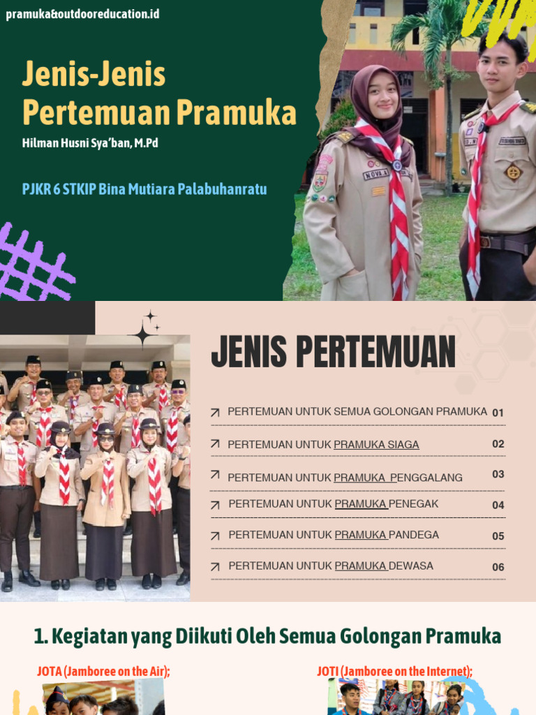Berbagai Jenis Pertemuan Kepramukaan PJKR 4 | PDF