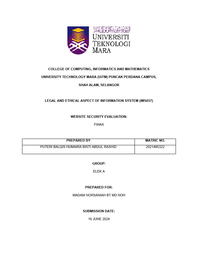 Website Evaluation - Puteri Balqis Humaira Abdul Rashid (2021485322 ...