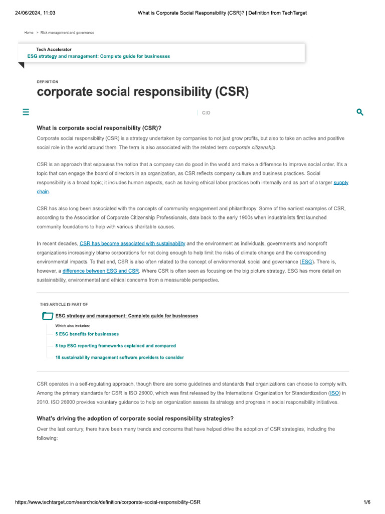 What Is CSR | PDF