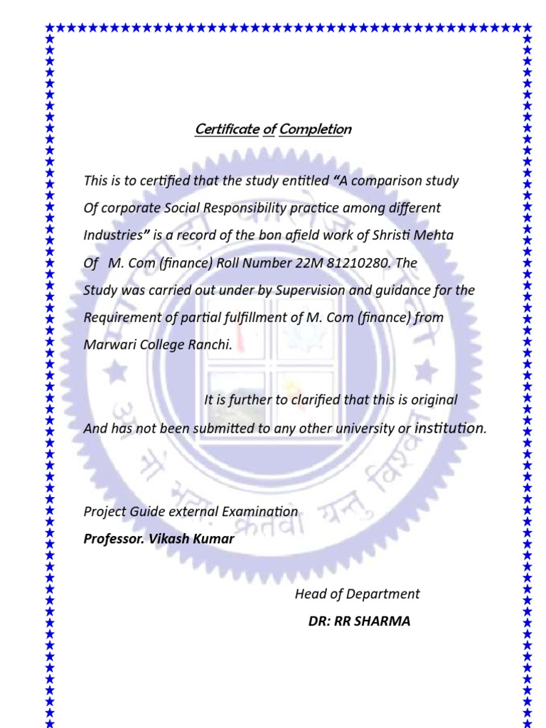 Certificate of Completion | PDF